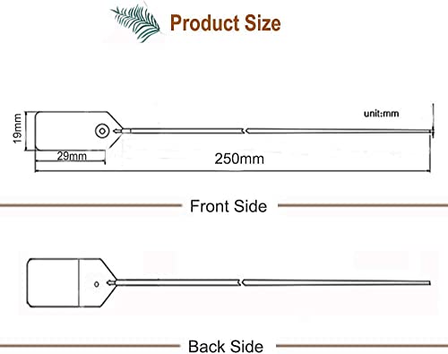 Snapklik.com : 100 Plastic Tamper Seals, Zip Ties For Fire ...