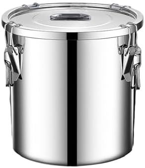 Amazon.com: HWBWE 304 Stainless Steel Airtight Canister with Airtight ...