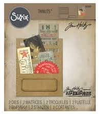 Amazon.com: Sizzix Thinlits Dies By Tim Holtz -Stitched Slots