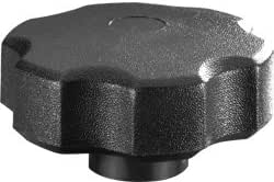Amazon.com: DimcoGray Black Thermoplastic Fluted Torque Knob Female, Brass Insert: 3/8-16 Thread ...