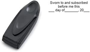 Amazon.com : Black 9413 Notary Affidavit Stamp -164 : Office Products