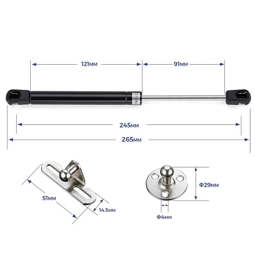 Snapklik.com : 4 PCS Gas Struts For Cabinet 10 Inch Gas Strut Lift ...