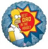 Amazon.com: 18" Best Dad Homer Simpson Balloon : Home & Kitchen