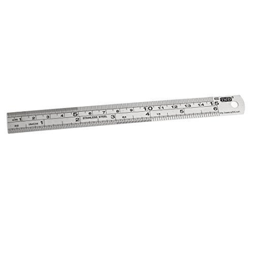 Alcoa PrimeDouble Sides Metric 15cm 6inches Stainless Steel Straight ...