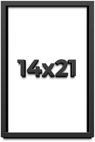 Amazon.com - 14x21 Shadow Box Frame Black | 1 Inch Deep Solid Wood ...