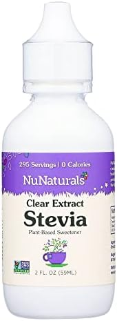 Amazon.com : NuNaturals Clear Extract Stevia, Plant-Based Sweetener ...