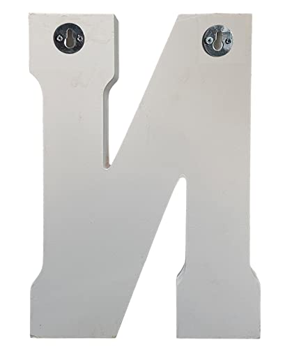 Snapklik.com : ABELOTS Large Wood Letter Distressed White Wash Alphabet ...