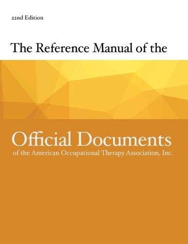 Reference Manual of the Official Documents of the AOTA: American ...