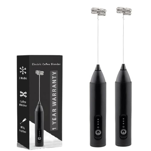 Bonsenkitchen Rechargeable Milk Frother & Coffee Whisker with Dual ...