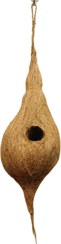 Coconut Coir Fiber Organic Bird Nest Medium Size/Hand Made Pure Natural ...