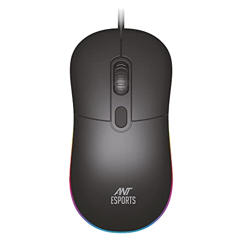 Ant Esports GM40 Wired Optical Gaming Mouse with RGB LED, Lightweight ...