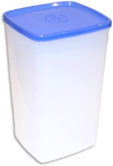Amazon.com: Tupperware Square Round Freezer Container 8 Cups w/ Blue ...