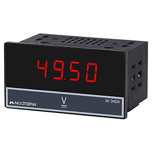 Multispan AV-34DV Digital DC Volt Meter 4-Digit RED LED Display (Range ...
