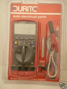 Durite 0-798-50 Hand Held Auto Ranging Multi-Meter with Data Hold ...