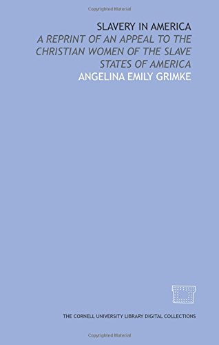 Amazon.com: Slavery in America: a reprint of An appeal to the Christian ...