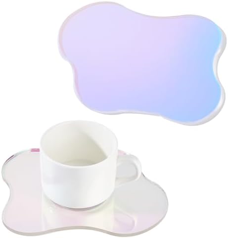 Amazon.com: FINGERINSPIRE 2 Cloud Shaped Acrylic Coasters 5.1x6.4inch ...