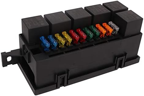 RVBOATPAT Relay Box Pre-Wired Fuse and Relay Box Waterproof with 6 pcs ...