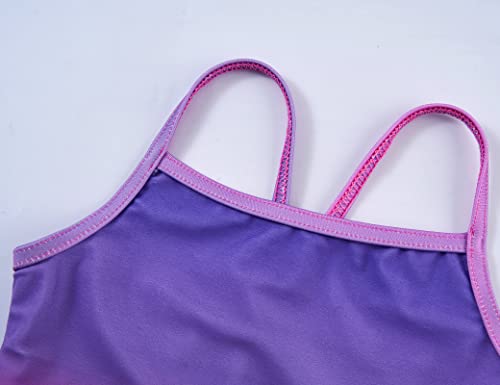 Snapklik.com : Girl Bathing Suit Two Piece Tankini Swimsuit Sets Purple ...