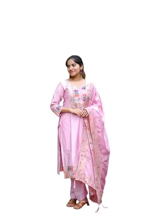 Buy VELACA Enterprise by Chanderi Silk Two Colour Fully Stitchied Suit ...