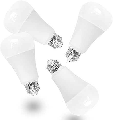 A19 Super Bright LED Light Bulbs150W Equivalent 4 Pack, 3000K Warm ...