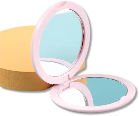 Mabor Heart Shaped Compact Mirror, Pocket Mirror Portable Double Sided ...