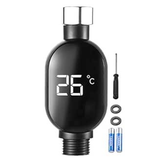 Shower Thermometer - Digital Water Temp Gauge - Waterproof Instant Read ...