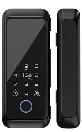 MAGLOCK Smart Glass Door Lock (Bluetooth Mobile App +Fingerprint + Card ...