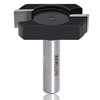 CNC Spoilboard Surfacing Router Bit, 1/2" Shank 2" Cutting Diameter ...