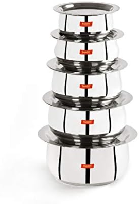 Amazon.com: Sumeet 3 Pcs Stainless Steel Induction & Gas Stove Friendly ...