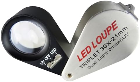 Amazon.com: Illuminated Jewelers Loupe Magnifier 10x, Rechargeable ...