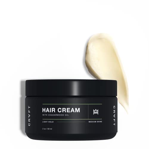 CRVFT Hair Cream 2oz | Light Hold/Medium Shine | Reduce Frizz/Add Shine ...