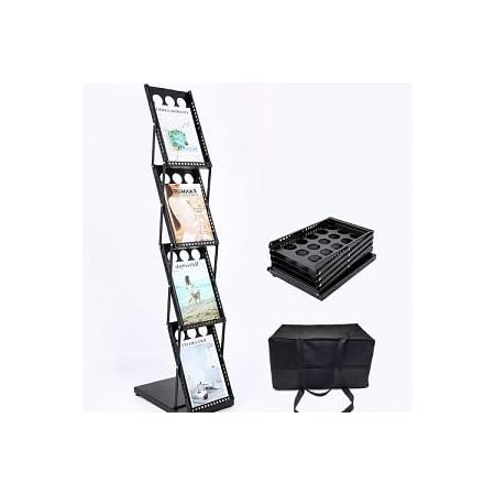 Abha Lepose A4 Metal Floor Standing Catalogue Magazine Holder Rack ...