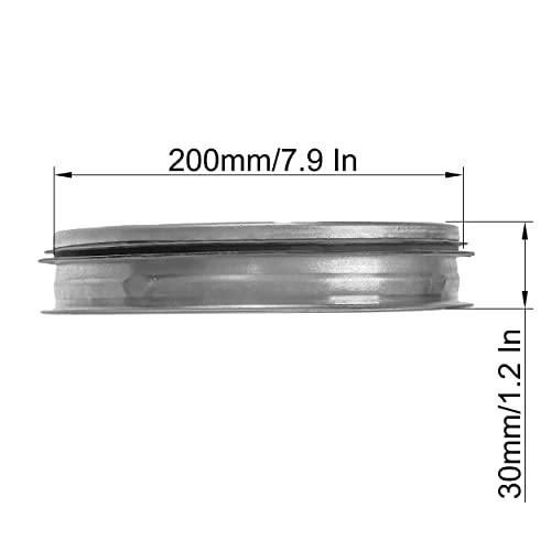 Snapklik.com : HVAC OV Galvanized Metal Duct End Cap - 8 Inch