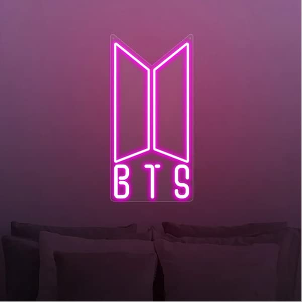 DON'T JUDGE ME FRIENDSKART BTS Logo Neon Sign, Illuminated Sign, 100% ...