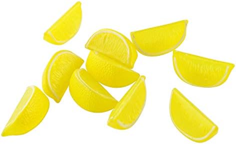 Amazon.com: Tegg Fake Lemon Block 10pcs Artificial Lifelike Yellow ...