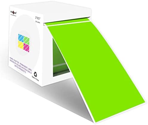 Amazon.com : PARLAIM 3 X 5 Inch Rectangle Adhesive Color Coding ...