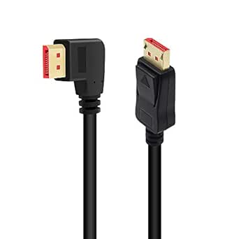 BolAAzuL 90 Degree Displayport 1.4 Adapter Cable, Right Angle Display ...