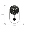 Buy Titan Premium Black Metal Pendulum Wall Clock – Silent Non-Ticking ...
