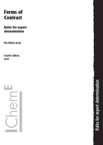 The White Book Forms of Contract, Rules for Expert Determination ...