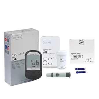 ARKRAY Glucocard G+ Advance glucometer machine | FREE 50 bottlepack ...