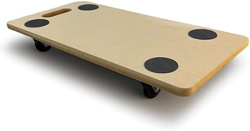 Home Hacks MDF Platform Dolly Trolley Heavy Duty Wooden Furniture ...