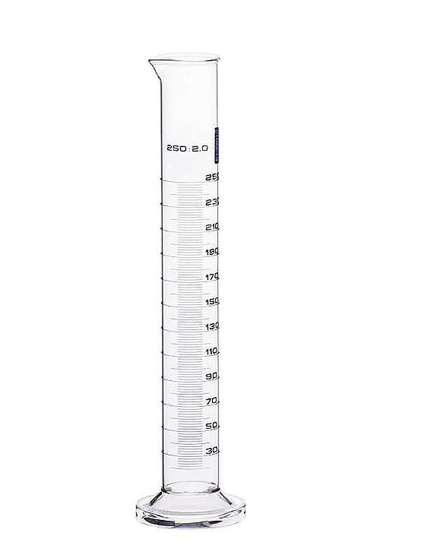Buy Gian Scientific Glass Graduated Measuring Cylinder 250ml Graduated ...