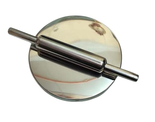 Buy Stainless Steel Round Polpat-Roti Roller/Chakla-Belan/Rolling ...