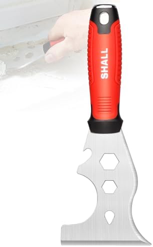 WORKPRO Paint Scraper, 8 in 1 Paint Remover, Metal Putty Knife with ...