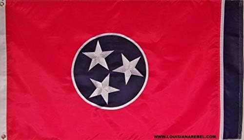 Amazon.com : 3x5 Tennessee TN State Embroidered Sewn 100% Cotton Flag 3 ...
