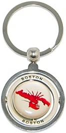 Amazon.com: Boston Keychain - Round Lobster, Boston Keychain, Boston ...