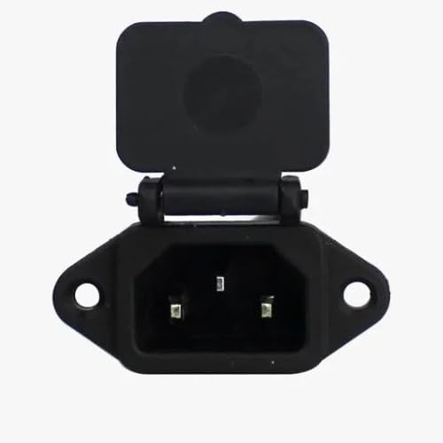 3 Pin Male Connector Power Cord Socket, 250V DC/AC, 10A, with Spring ...