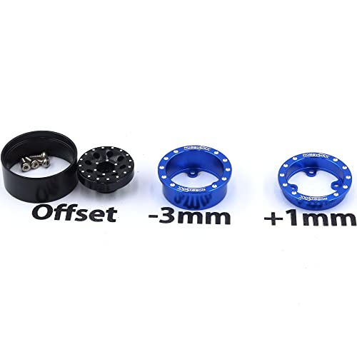 Snapklik.com : Hobbysoul Adjustable Offset RC 1.0 Wheels And Tires, 1/ ...