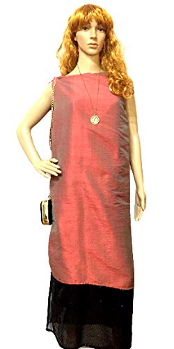 Living Roots Jainsem with zardozi work(Black & Red) : Amazon.in ...