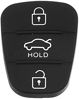 Amazon.com: X AUTOHAUX 3 Button Car Remote Fob Case Insert Rubber ...